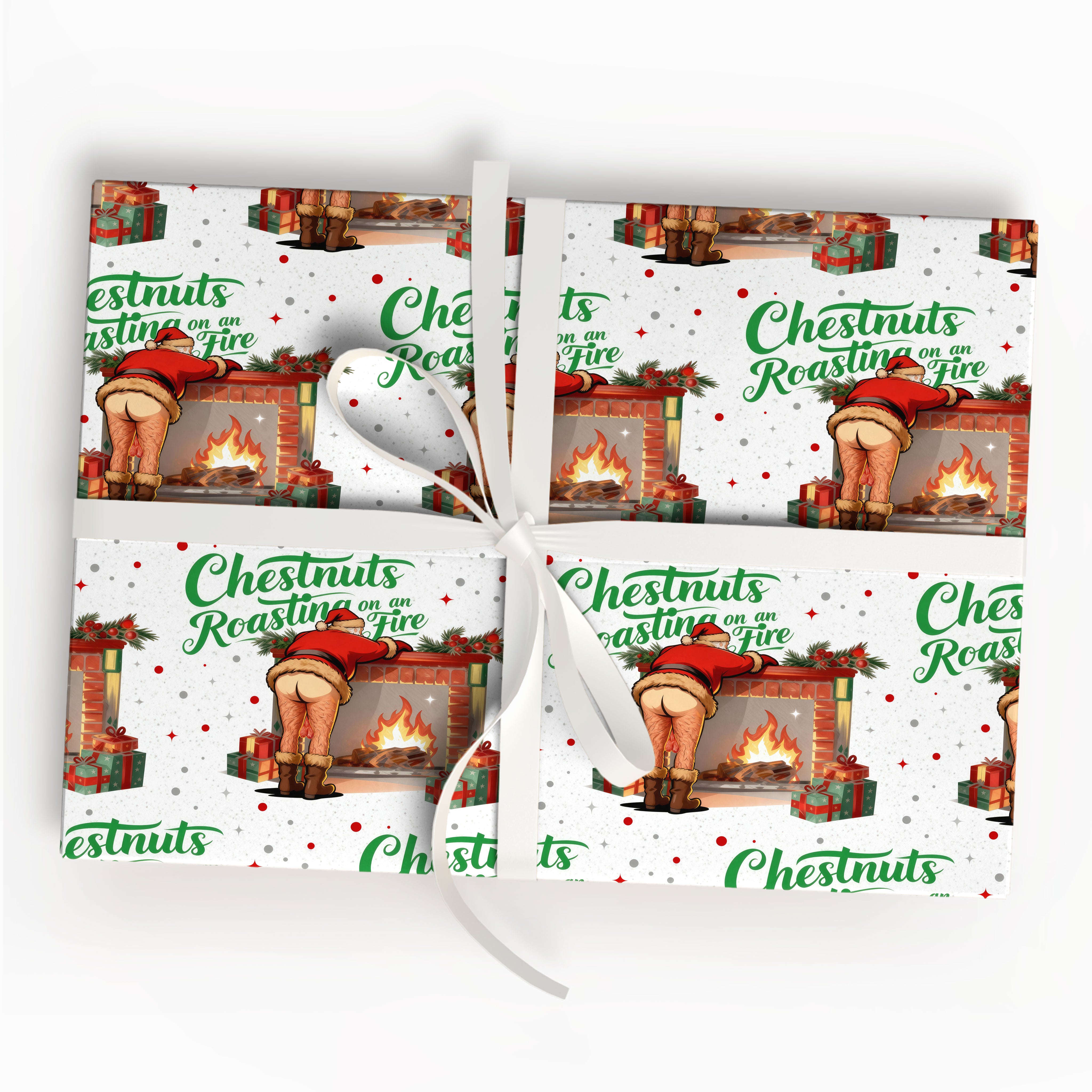 Playful Santa Christmas Gift Wrap Roll – Gift wraply