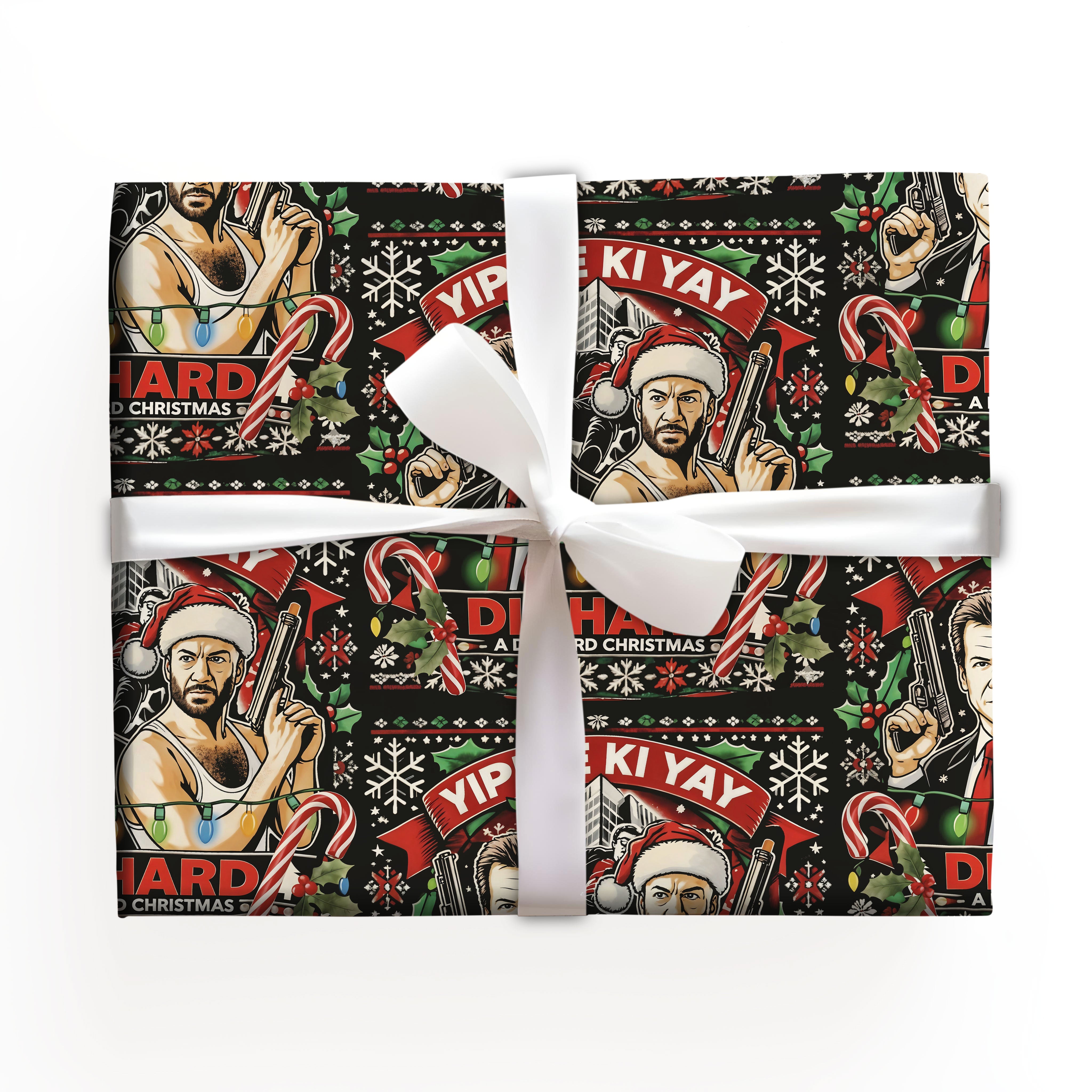 Yippee-ki-yay? ?Die Hard Christmas Wrapping Paper – Gift wraply
