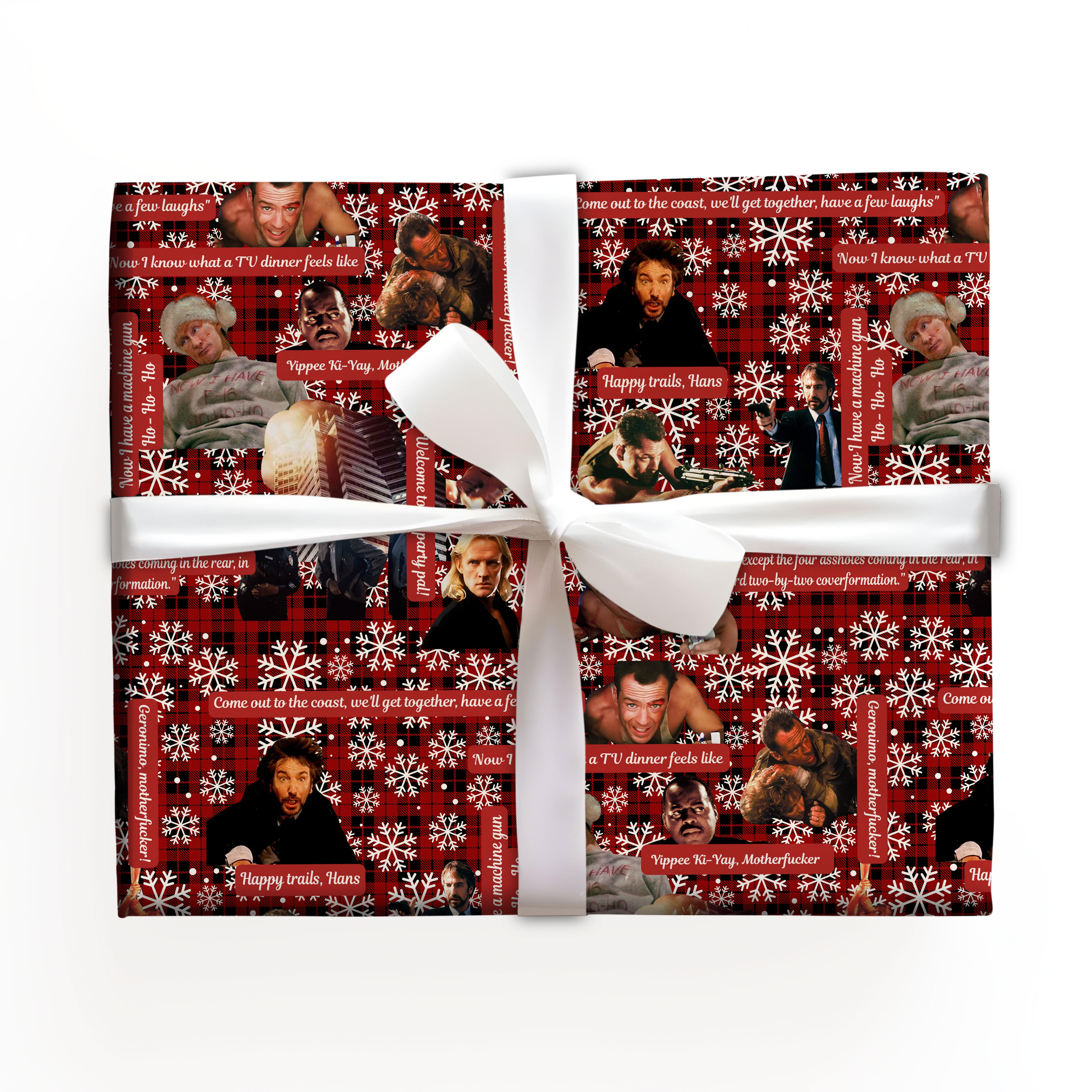 Yippee-ki-yay? ?Die Hard Christmas Wrapping Paper Roll – Gift wraply