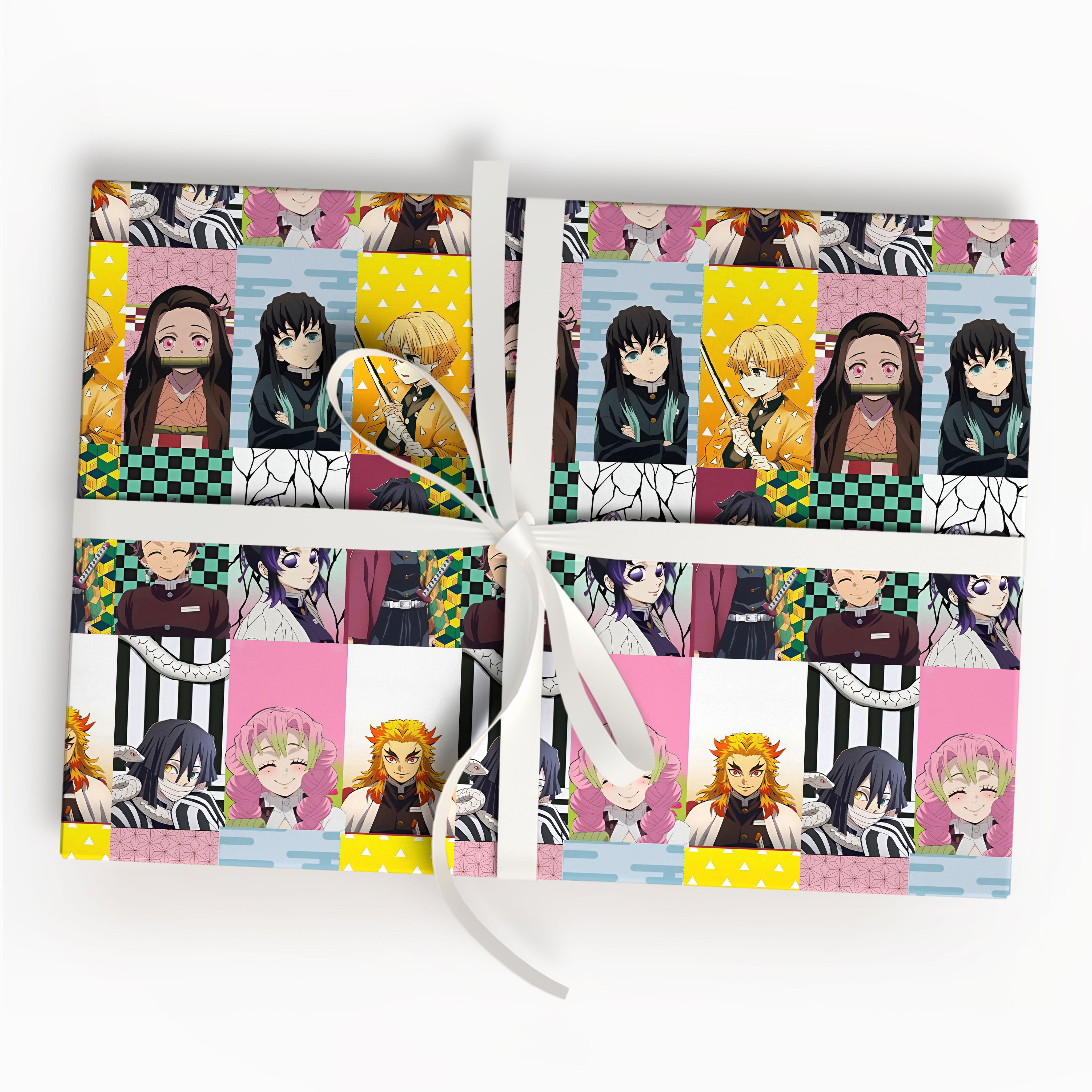 Demon Slayer Wrapping Paper Holiday Gift – Gift wraply