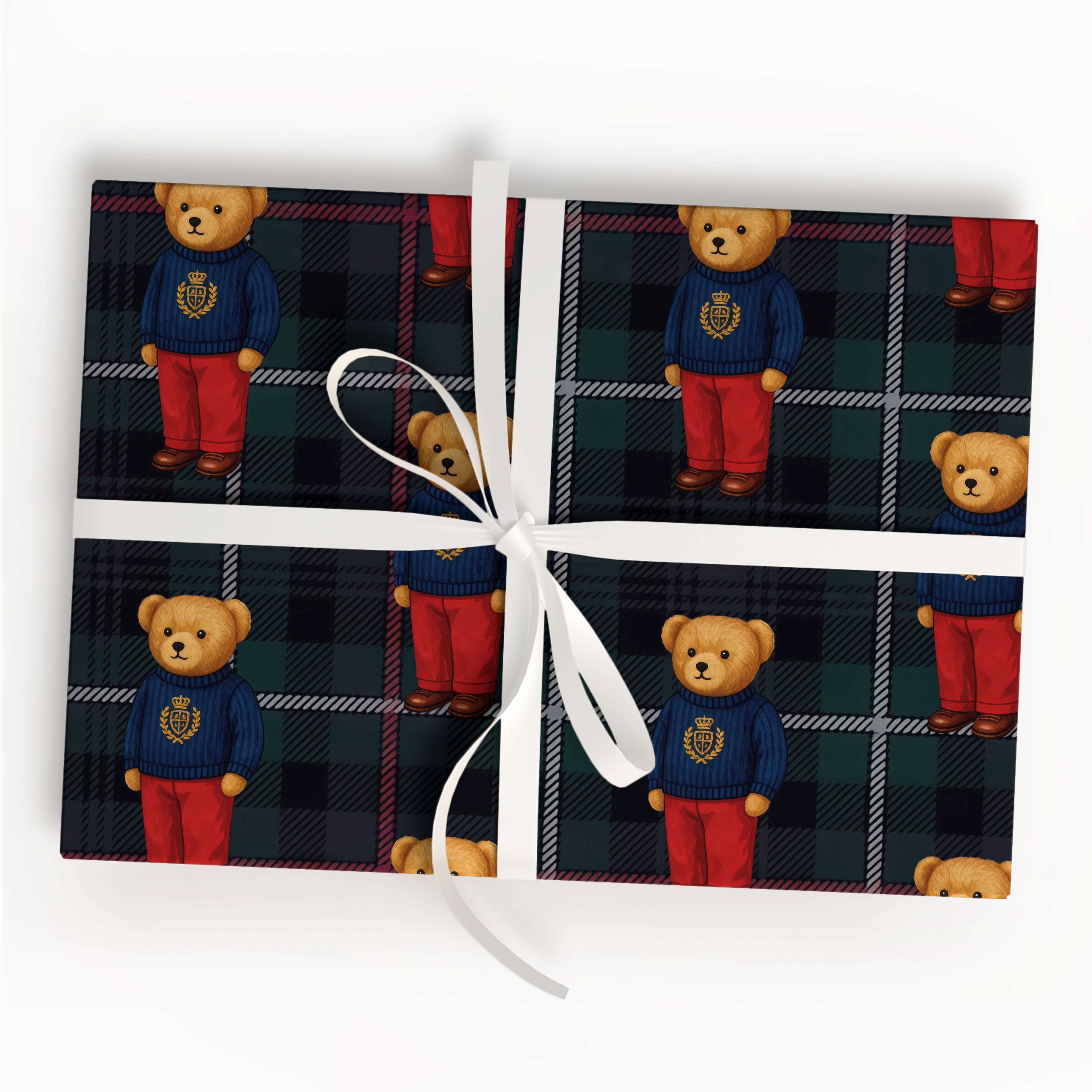 Teddy Bear Wrapping Paper Roll – Gift wraply